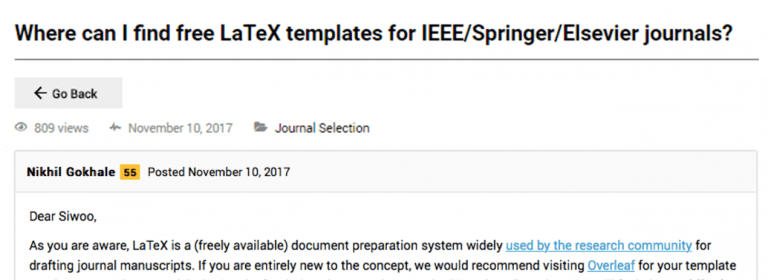 Overleaf: Editable LaTeX Templates for IEEE, Elsevier, and Springer ...