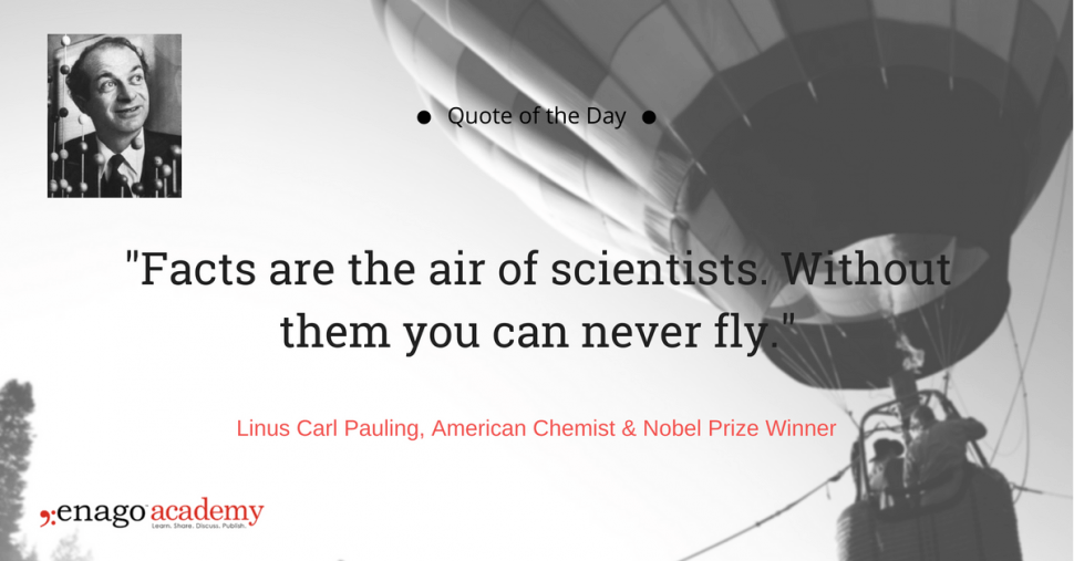 Quote From Linus Pauling - Enago Academy