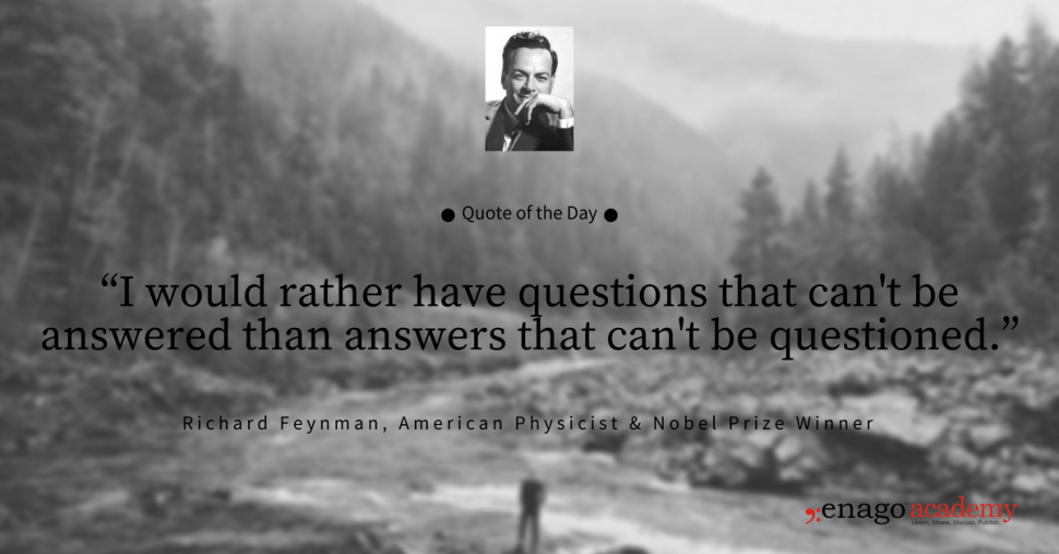 Quote From Richard Feynman - Enago Academy