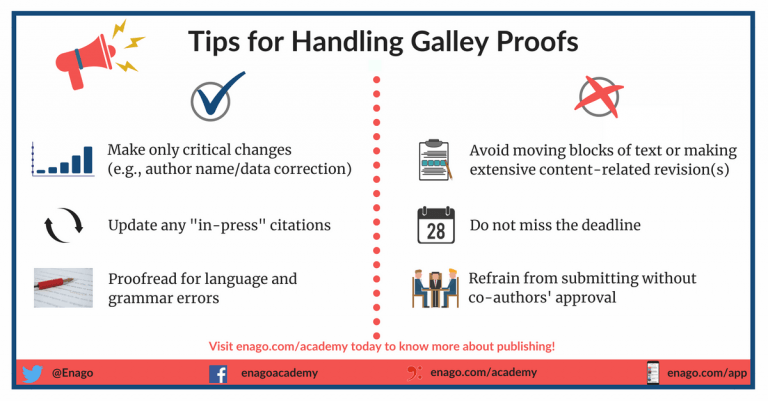 Tips for Handling Galley Proofs - Enago Academy