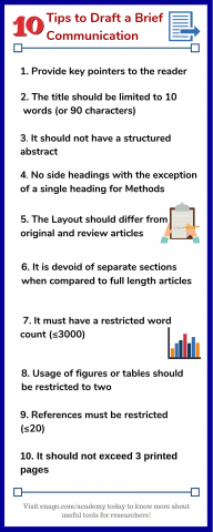 10 Tips To Draft A Brief Communication - Enago Academy