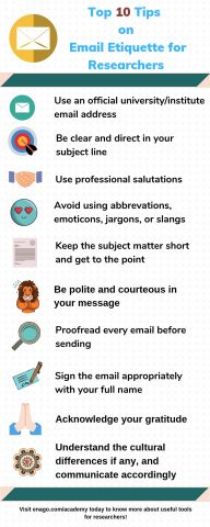 Top 10 Tips on Email Etiquette for Researchers - Enago Academy