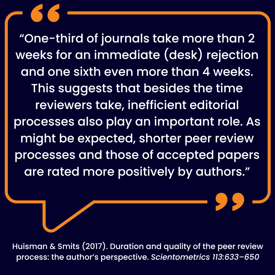Proposing New Journal Metric - Time from First Submission to Acceptance